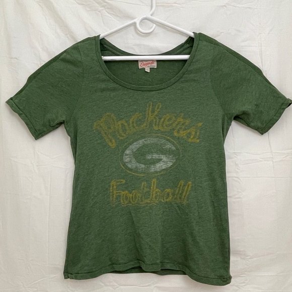 Junk Food Clothing | Tops | Vintage Packers Thermal Shoulder Women L ...